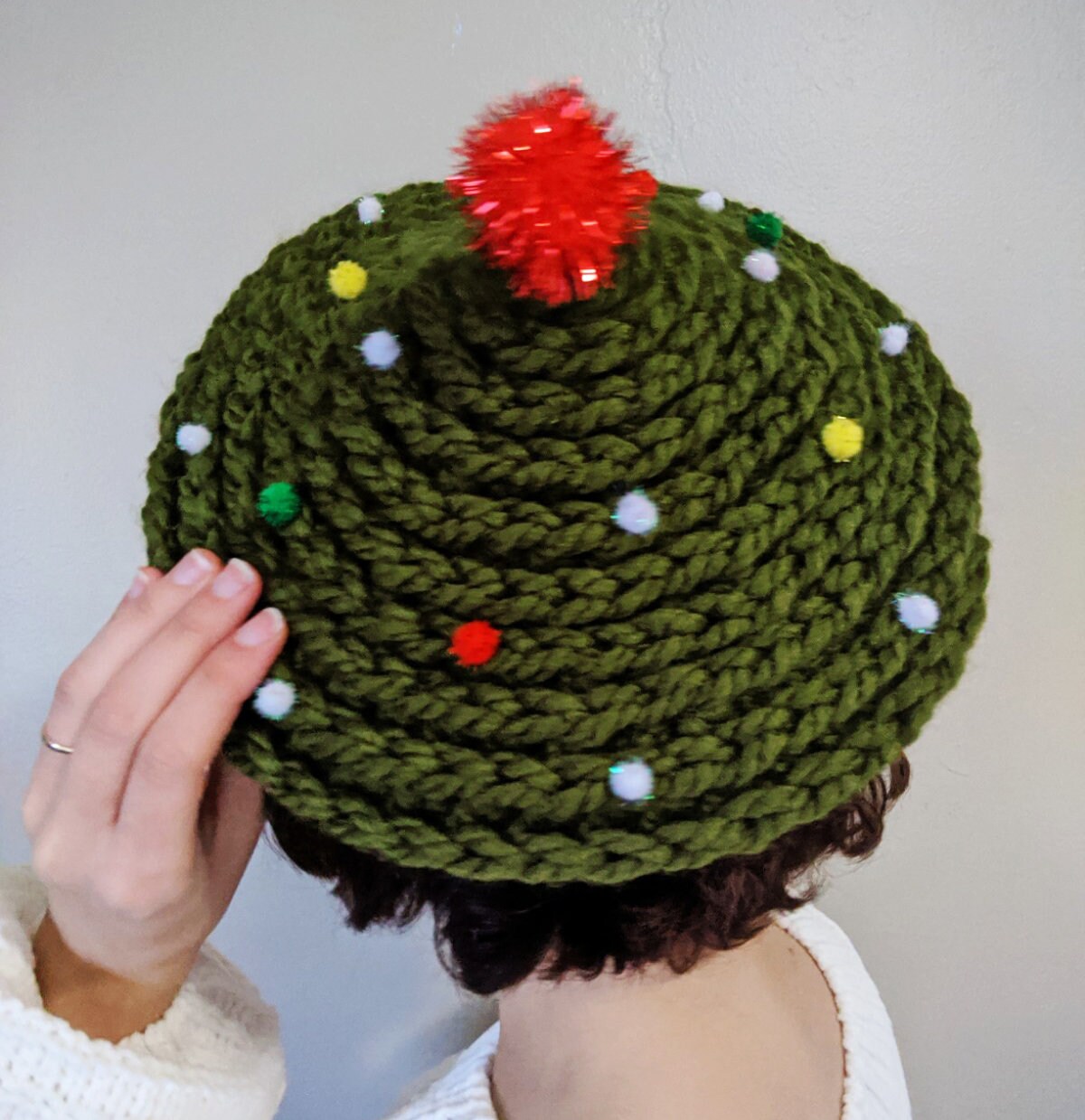 Christmas Tree Hat Crochet Pattern, Christmas Tree Hat, Novelty ...