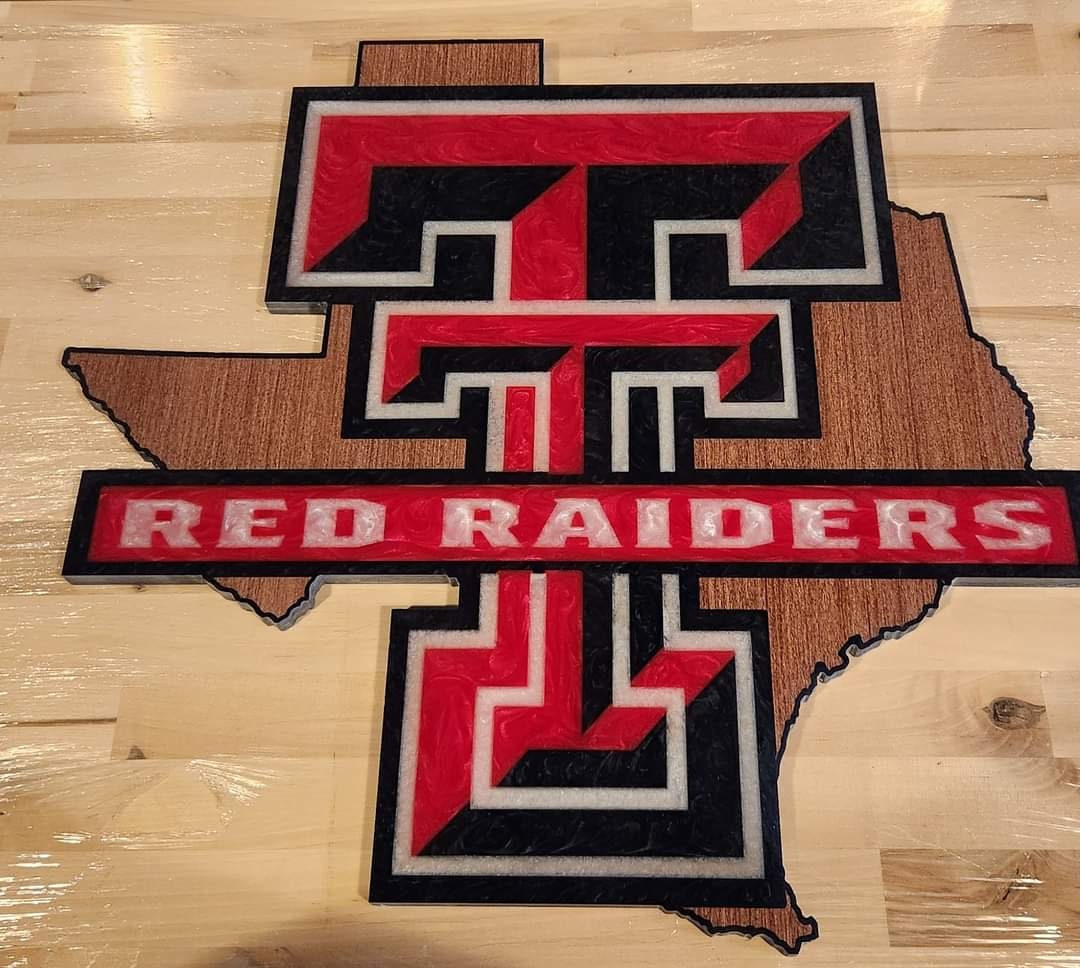 Texas Shaped Texas Tech Wall Sign - Etsy