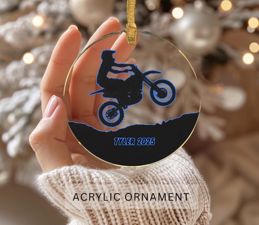 2025 Christmas Dirtbike Ornament, Custom Motocross Ornament, Gift ...