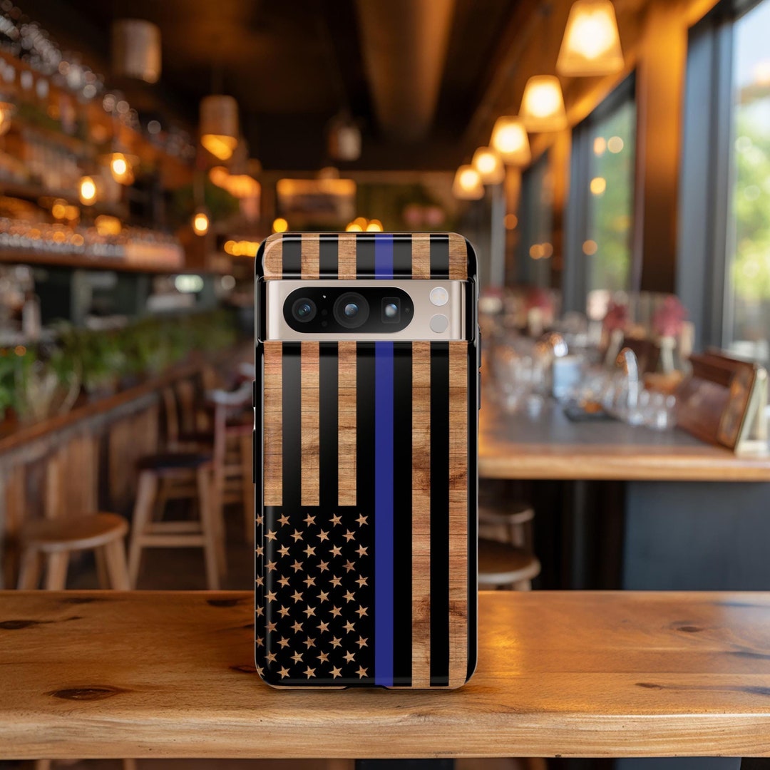 Police Law Enforcement American Flag Phone Case for Google Pixel 9 Pro ...