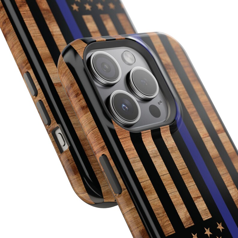 Police / Law Enforcement American Flag Phone Case for iPhone 15 14 13 ...