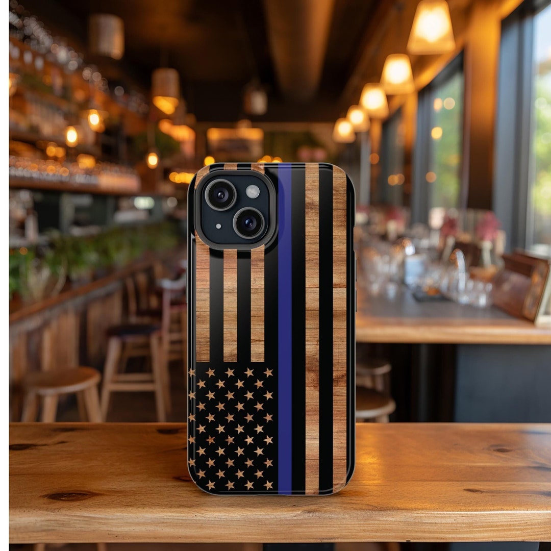 Police / Law Enforcement American Flag Phone Case for iPhone 15 14 13 ...