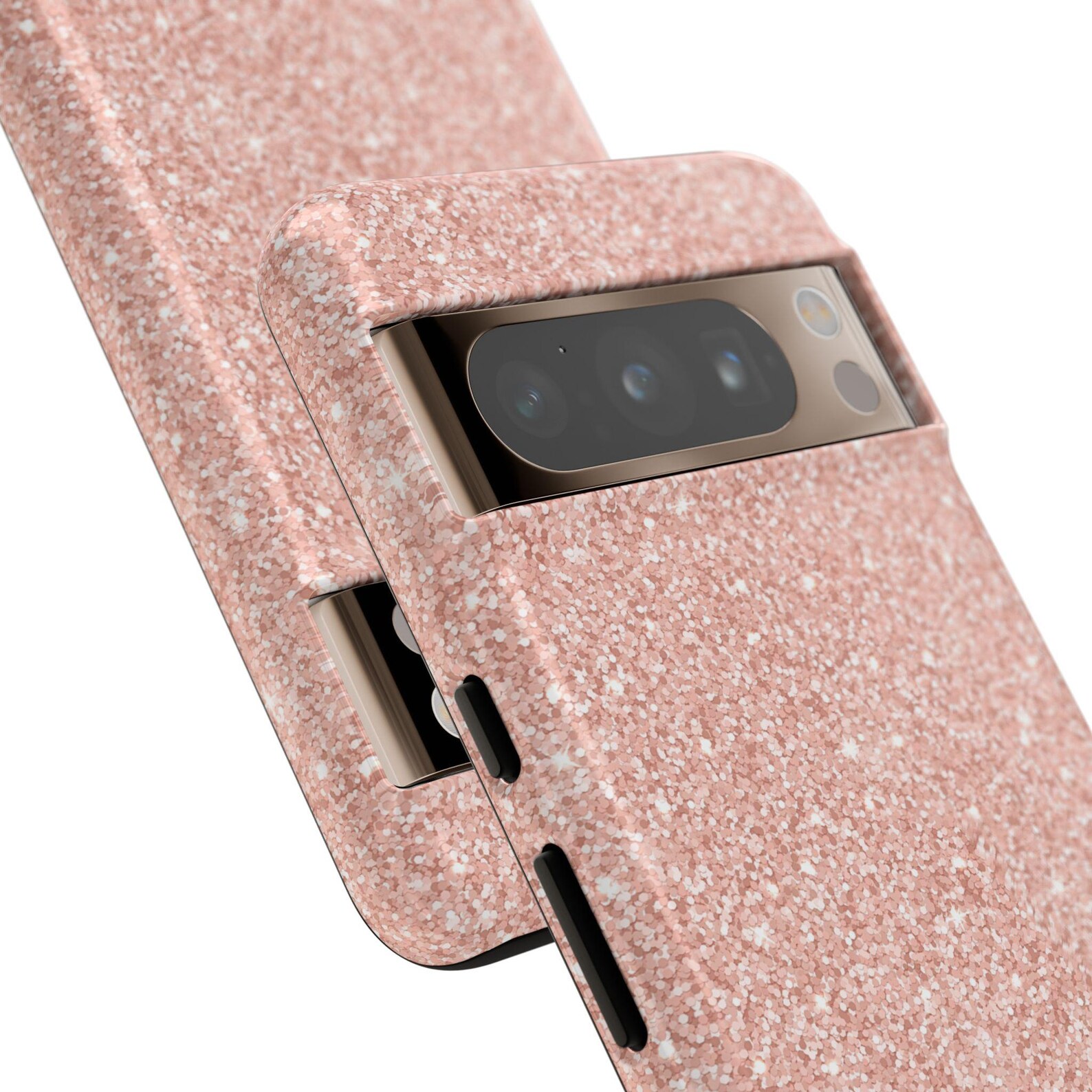 Google Pixel - Custom Pink Glitter Phone Case for Google Pixel 9 9 Pro ...