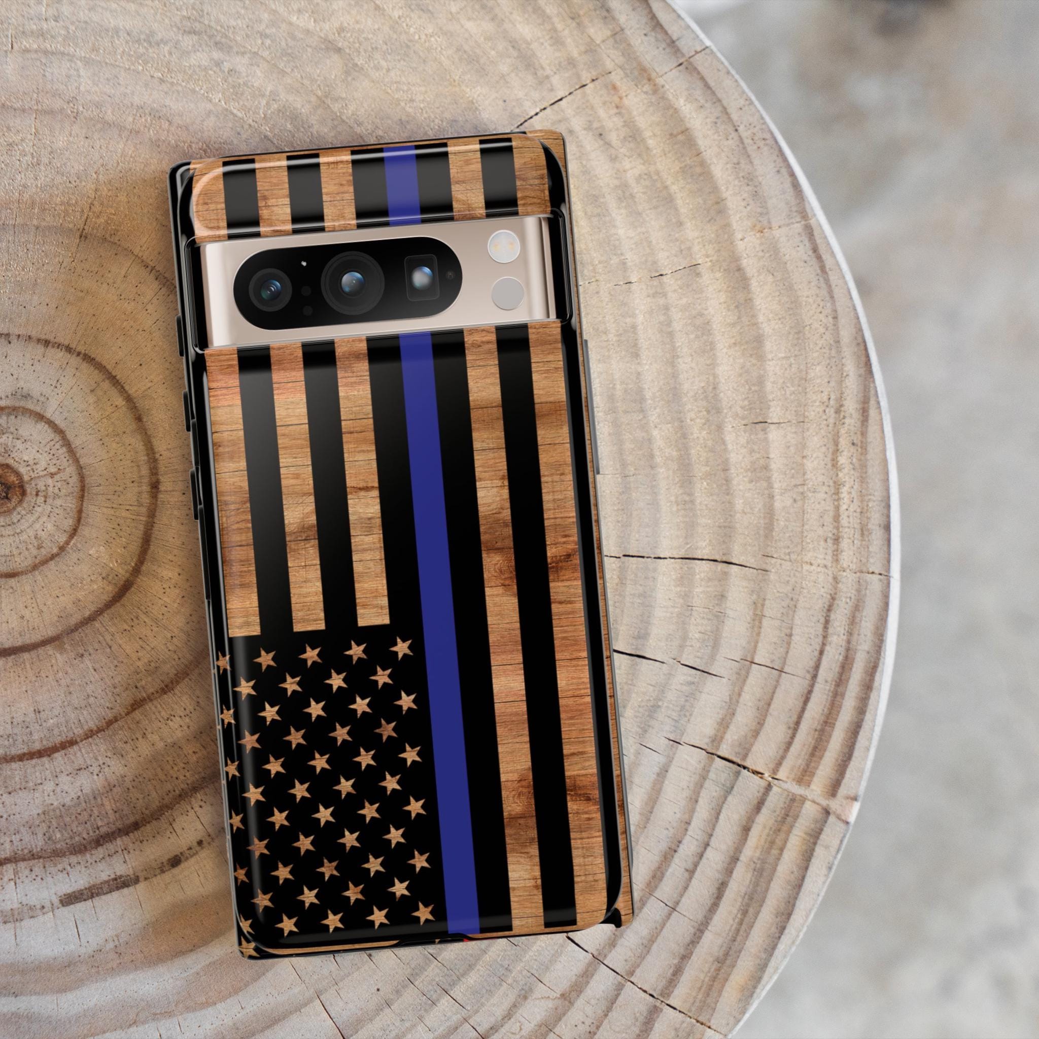 Police Law Enforcement American Flag Phone Case for Google Pixel 9 Pro ...