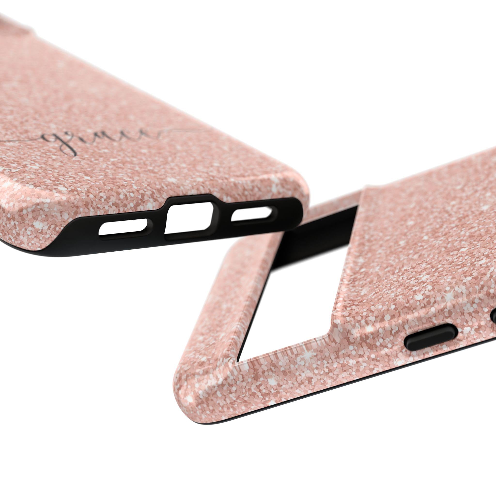 Google Pixel - Custom Pink Glitter Phone Case for Google Pixel 9 9 Pro ...