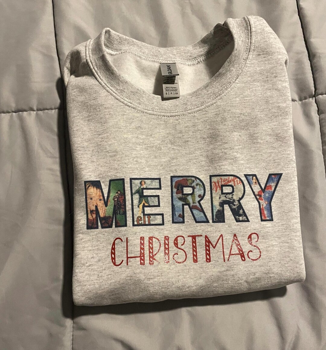 Merry Christmas Sweater - Etsy