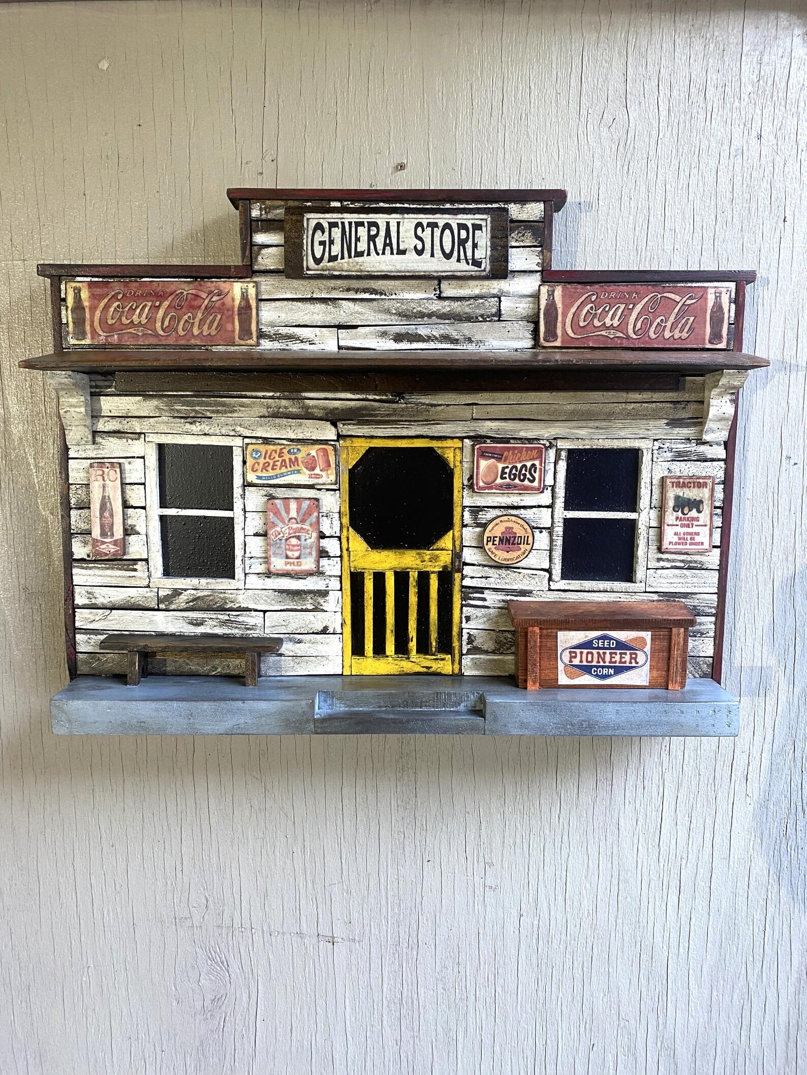 Rustic Old General Store Front, Facade Only, Home Decor, Wall Decor ...