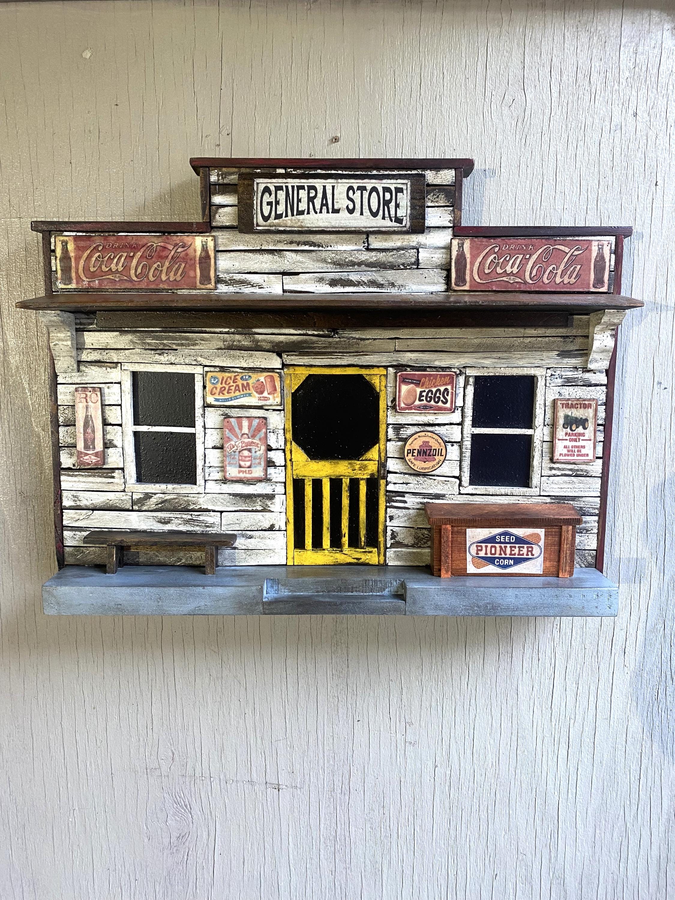 Rustic Old General Store Front, Facade Only, Home Decor, Wall Decor ...