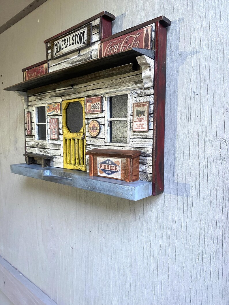 Rustic Old General Store Front, Facade Only, Home Decor, Wall Decor ...