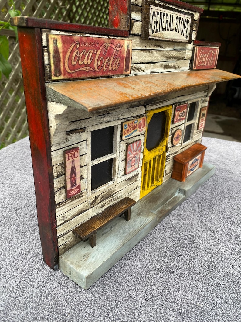 Rustic Old General Store Front, Facade Only, Home Decor, Wall Decor ...