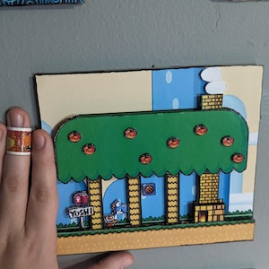 Super Mario World Yoshi House Shadowbox / 3D Art - Etsy