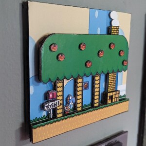 Super Mario World Yoshi House Shadowbox / 3D Art - Etsy