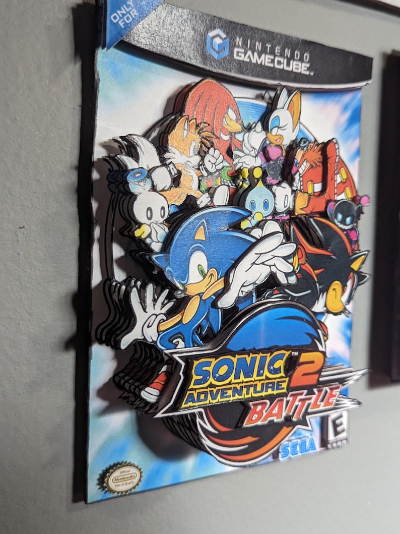 Sonic Adventure 2 Gamecube Box Art Shadowbox / 3D Art - Etsy Australia