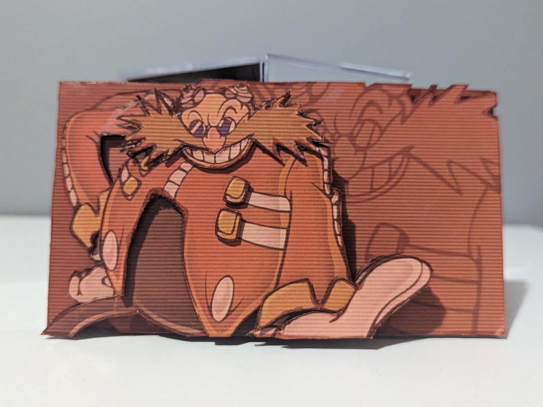 Sonic Adventure 2 Dr. Eggman Robotnik Recap Screen 3D Art - Etsy