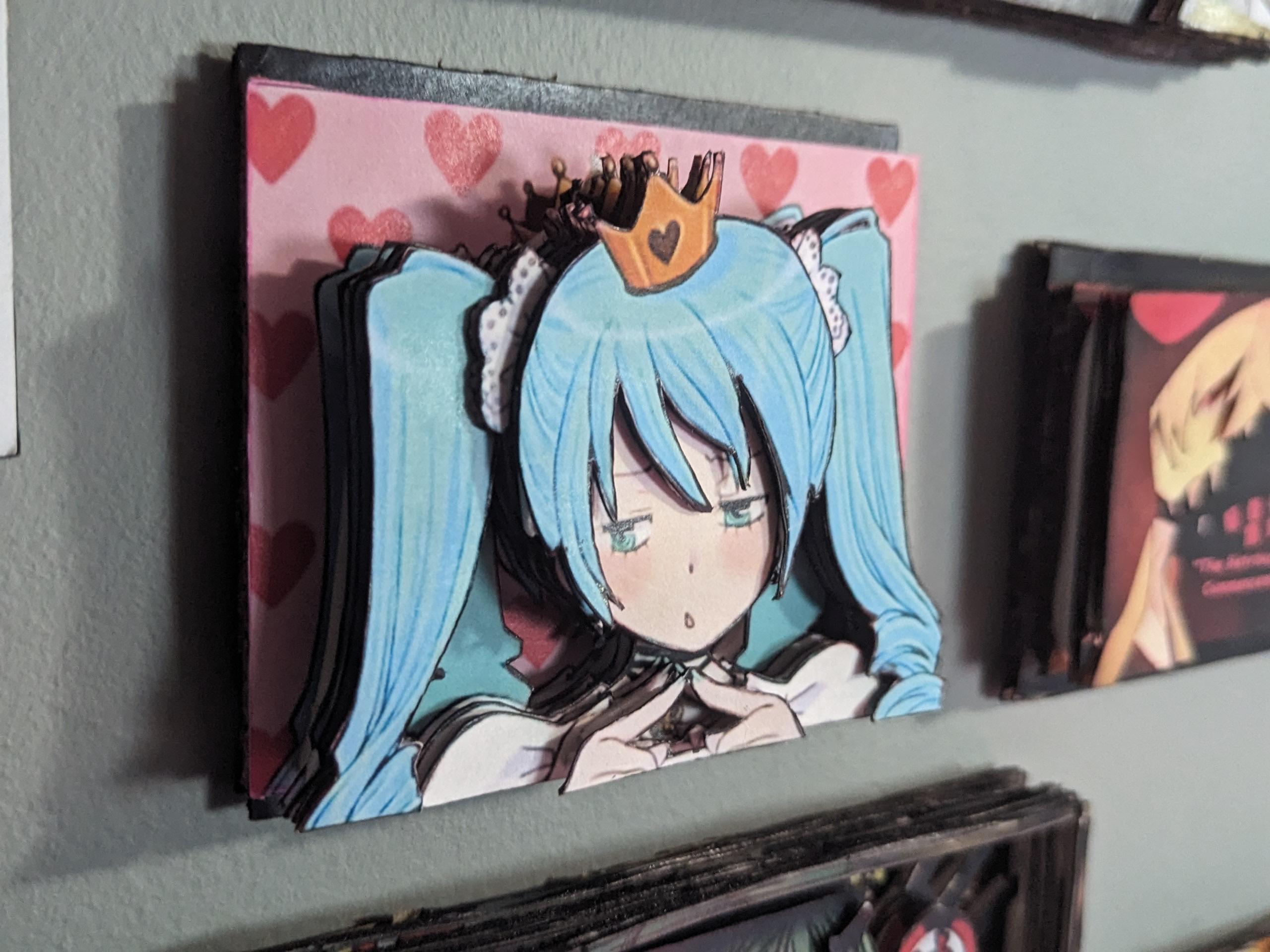 Hatsune Miku Vocaloid World is Mine Game of Life Shadow Box / 3D Art - Etsy