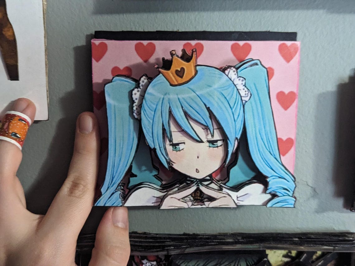 Hatsune Miku Vocaloid World is Mine Game of Life Shadow Box / 3D Art - Etsy