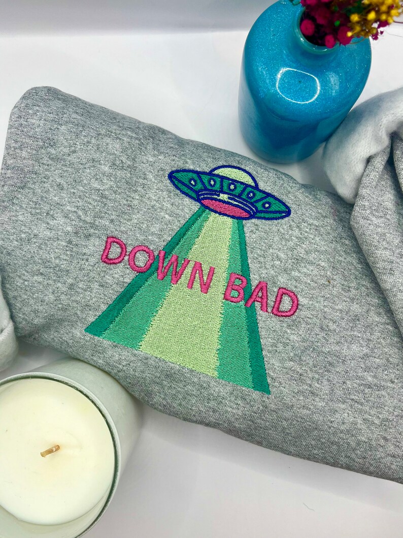 Taylor Swift Embroidered Crewneck Sweatshirt Down Bad Spaceship the ...
