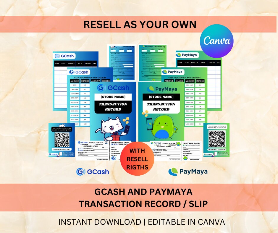 Introducing the Gcash and Paymaya: Transaction Record & Transaction ...