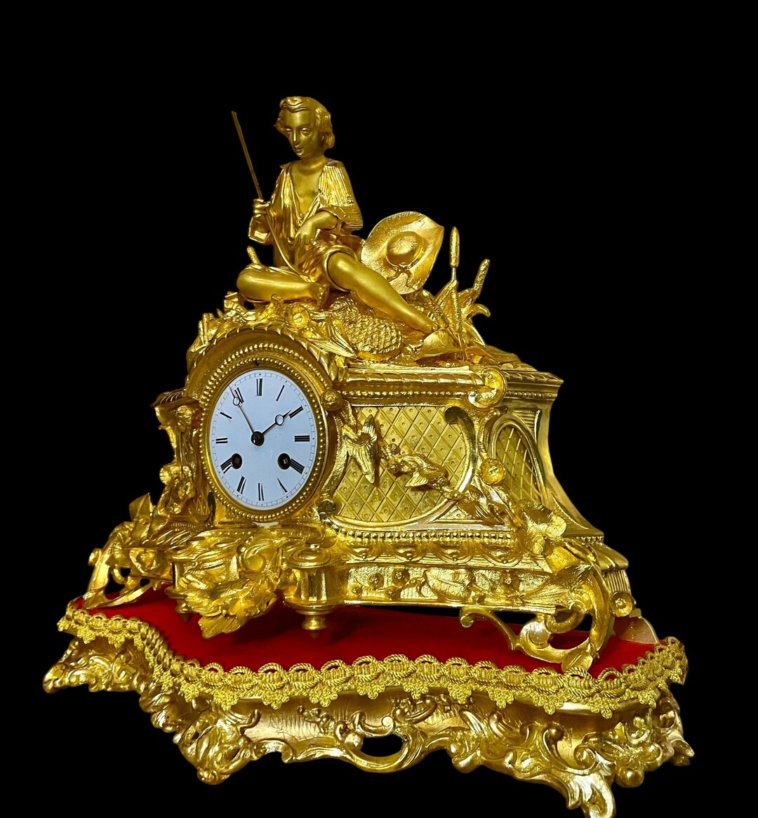Antique 19th Century French Parisian Clock in Bronze and Hallmarked - Etsy