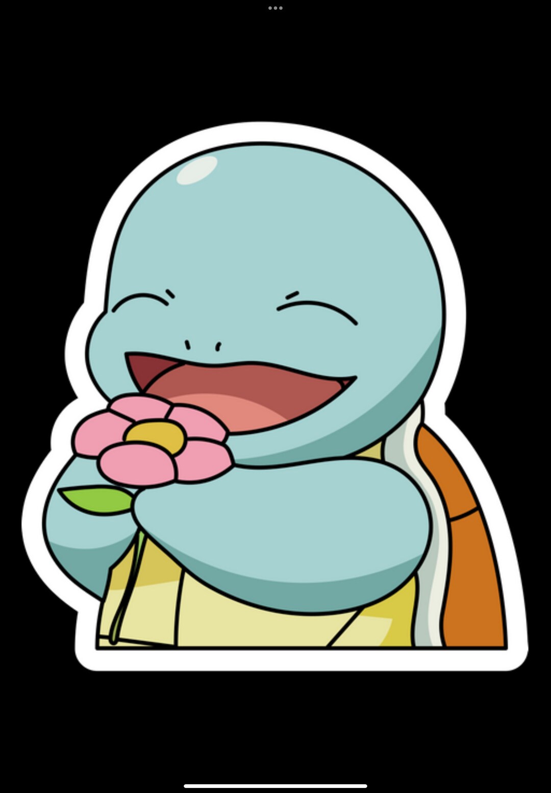 Squirtle Sticker waterproof Pokémon Squirtle Chibi Squirtle Cute Kawaii ...