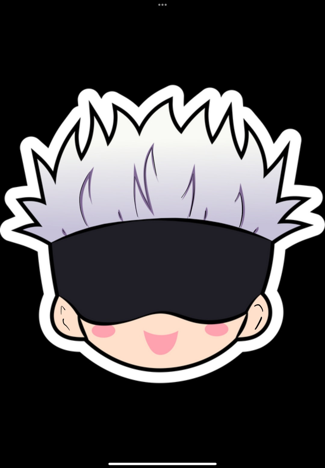 Jujitsu Kaisen Gojo Sticker waterproof Chibi Gojo Cute Gojo Kawaii ...
