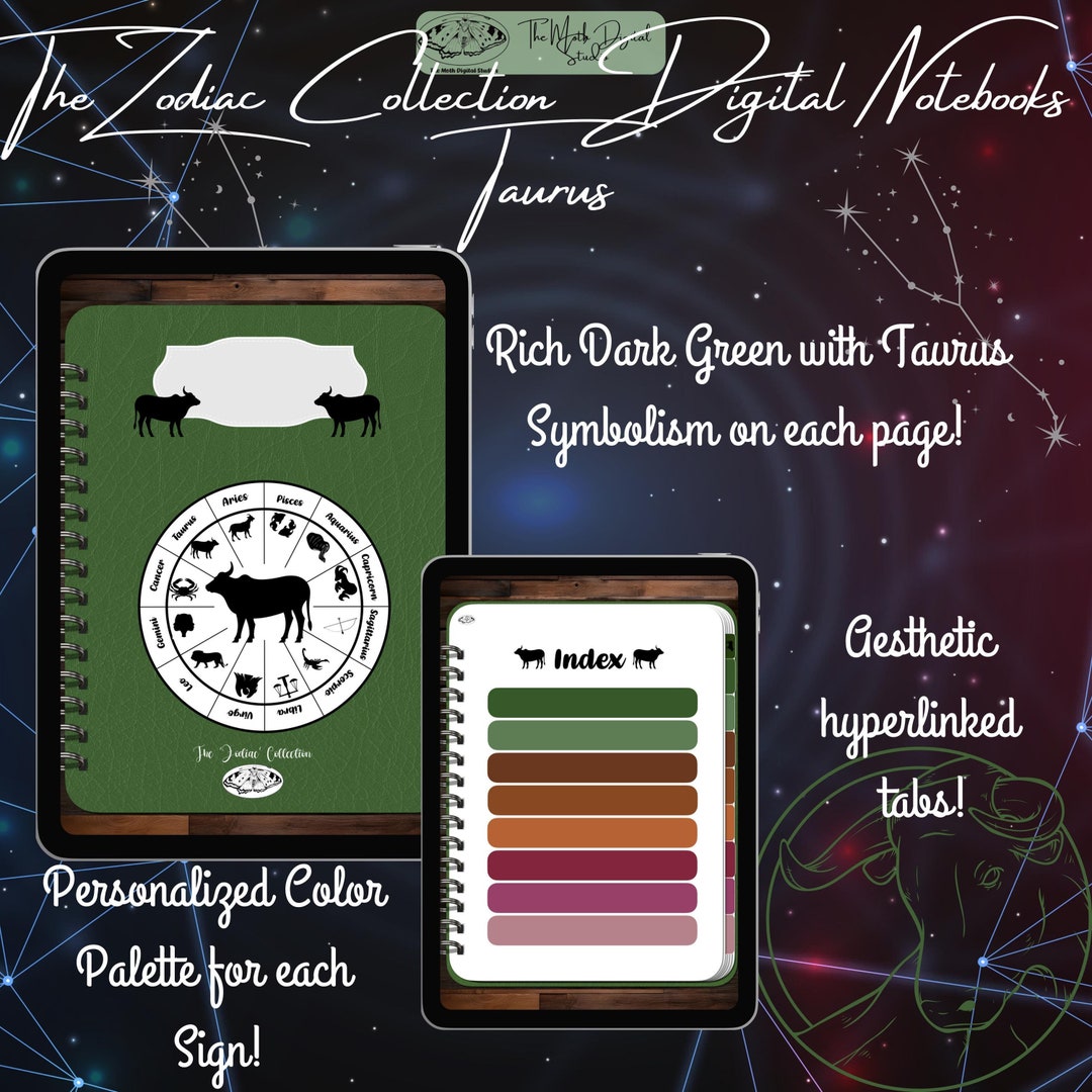 The zodiac Collection Taurus Digital Notebook: Perfect for Those Who ...