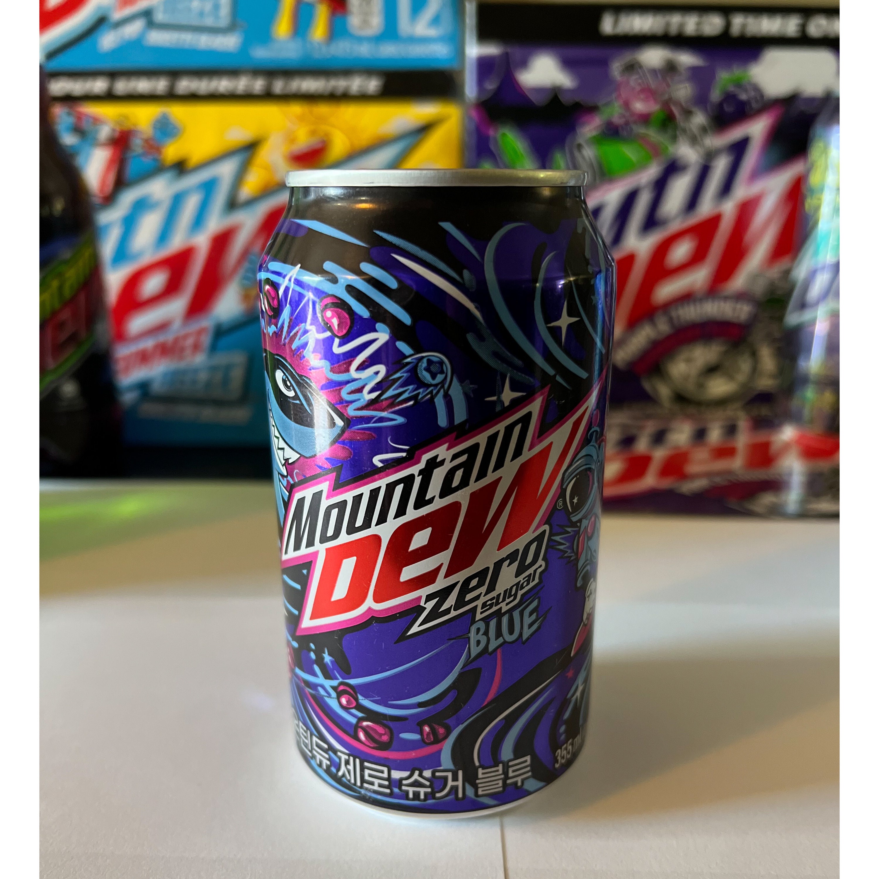 Mountain Dew Zero Sugar Blue 355ml 12oz Can Korean Exclusive Flavor - Etsy