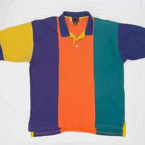 Vintage Tricolor Polo Shirt - Etsy