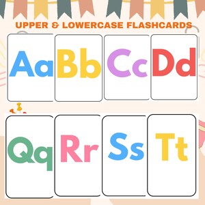 Alphabet Flashcards Printable I ABC Flashcards Digital Download I ...