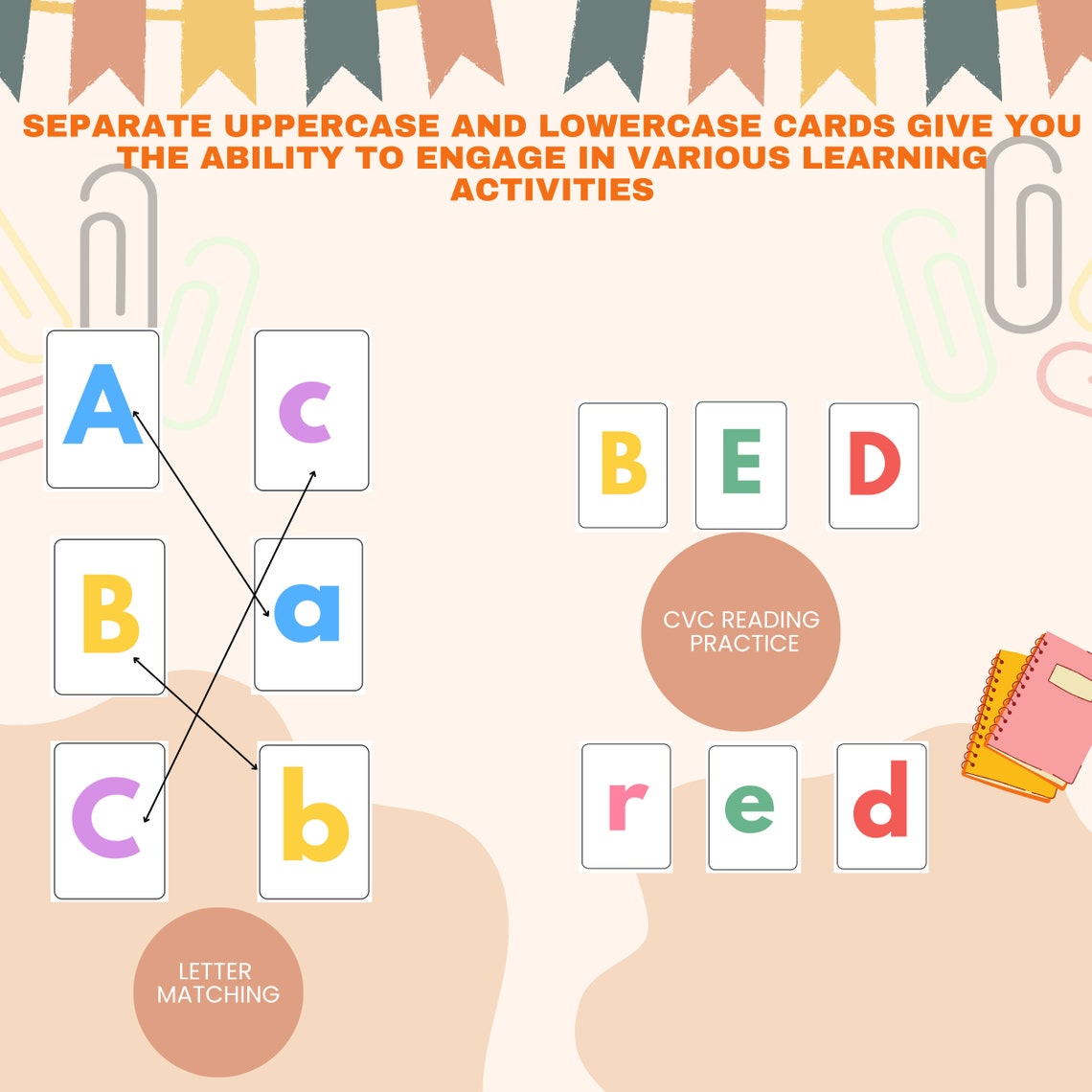 Alphabet Flashcards Printable I ABC Flashcards Digital Download I ...