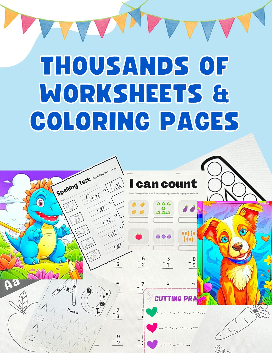 PLR MRR Educational Bundle I Preschool Kindergarten Activity Pages I ...