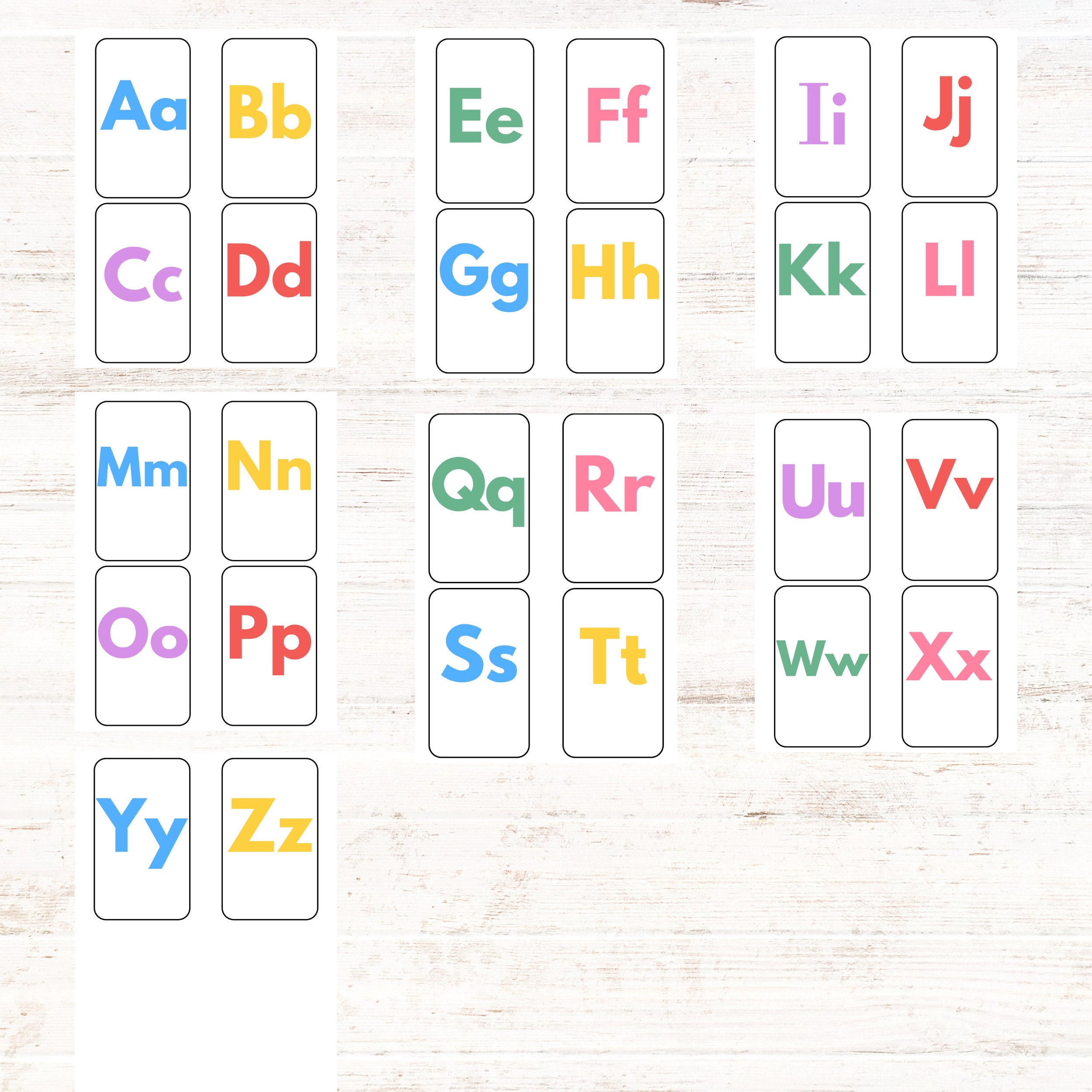 Alphabet Flashcards Printable I ABC Flashcards Digital Download I ...