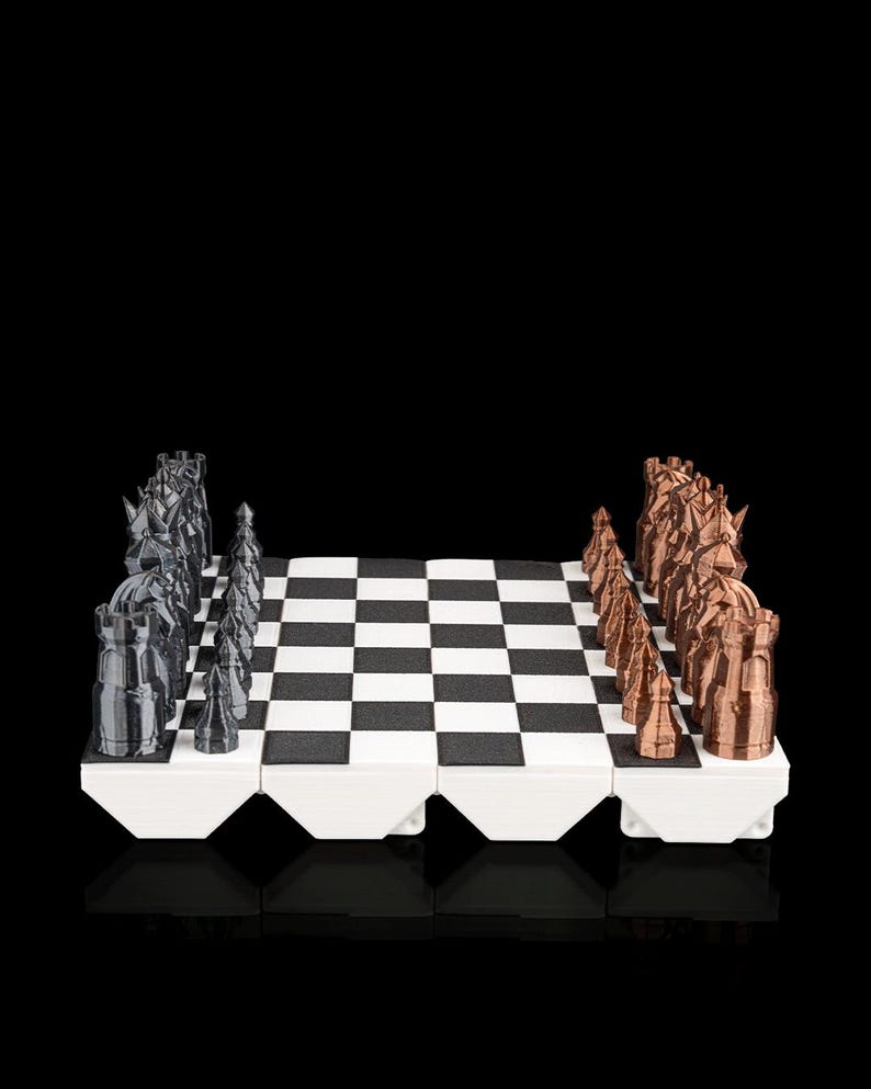 Foldable Travel Chess Set – 3D Printed Design Board - Etsy