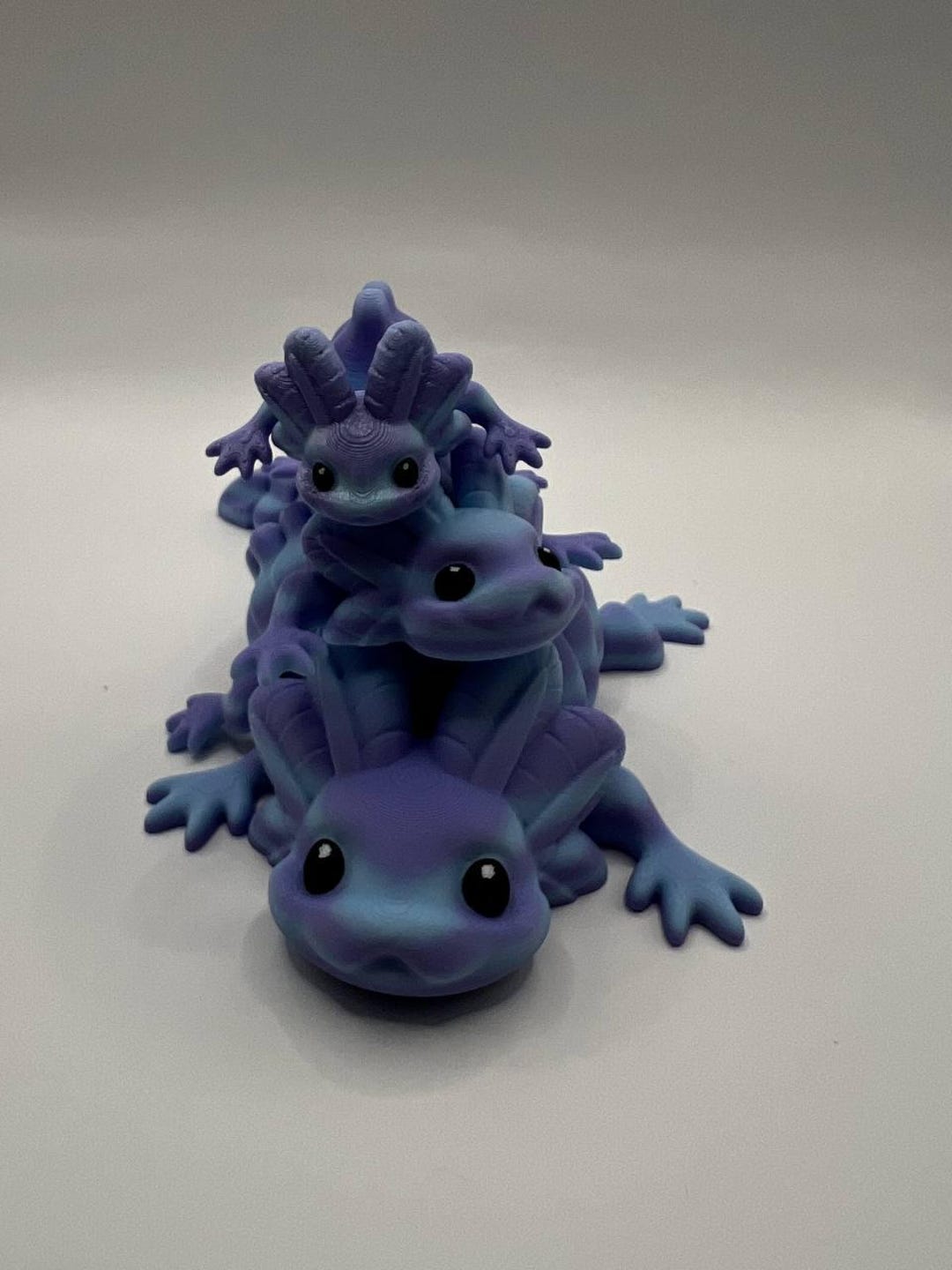 Cute 3D Printed Axolotl Fidget Toy Flexible Articulating Sensory Pet ...
