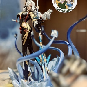 Shenhe Genshin Impact / Fan Art / Model Figure / Fully Colored or Dry ...
