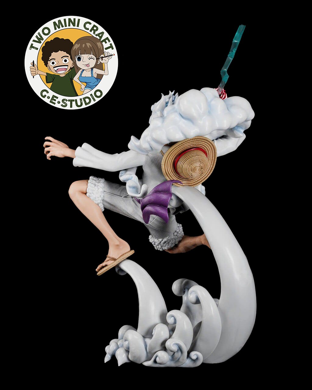 Luffy Gear 5 / One Piece / Fan Art / Model Figure / Fully Colored or ...