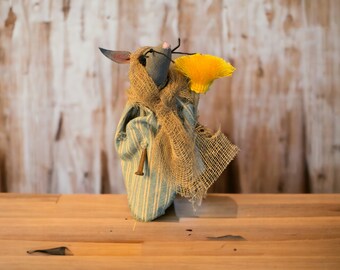 Primitive Mouse Kitchen Mouse Farmhouse Mouse-baking Mouse-rolling Pin ...