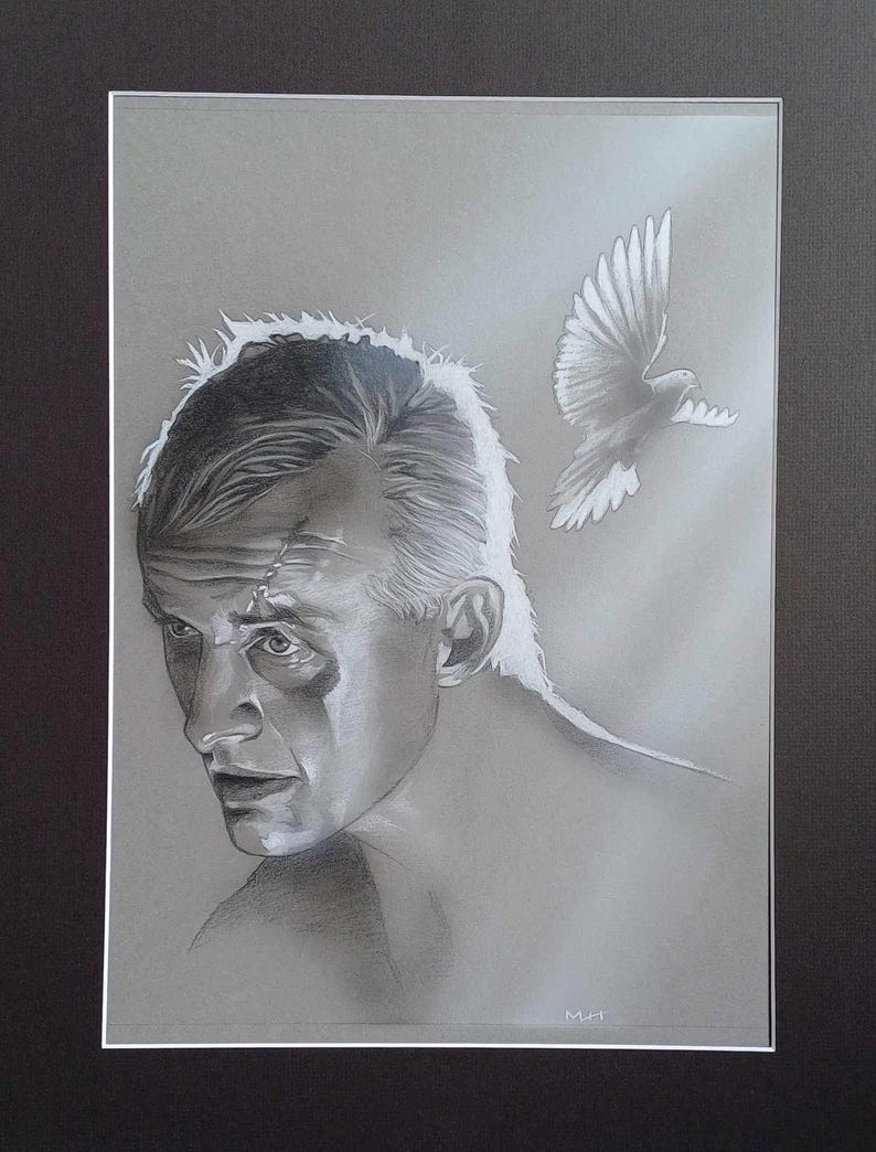 Original Blade Runner Art - Roy Batty Portrait of Rutger Hauer in ...