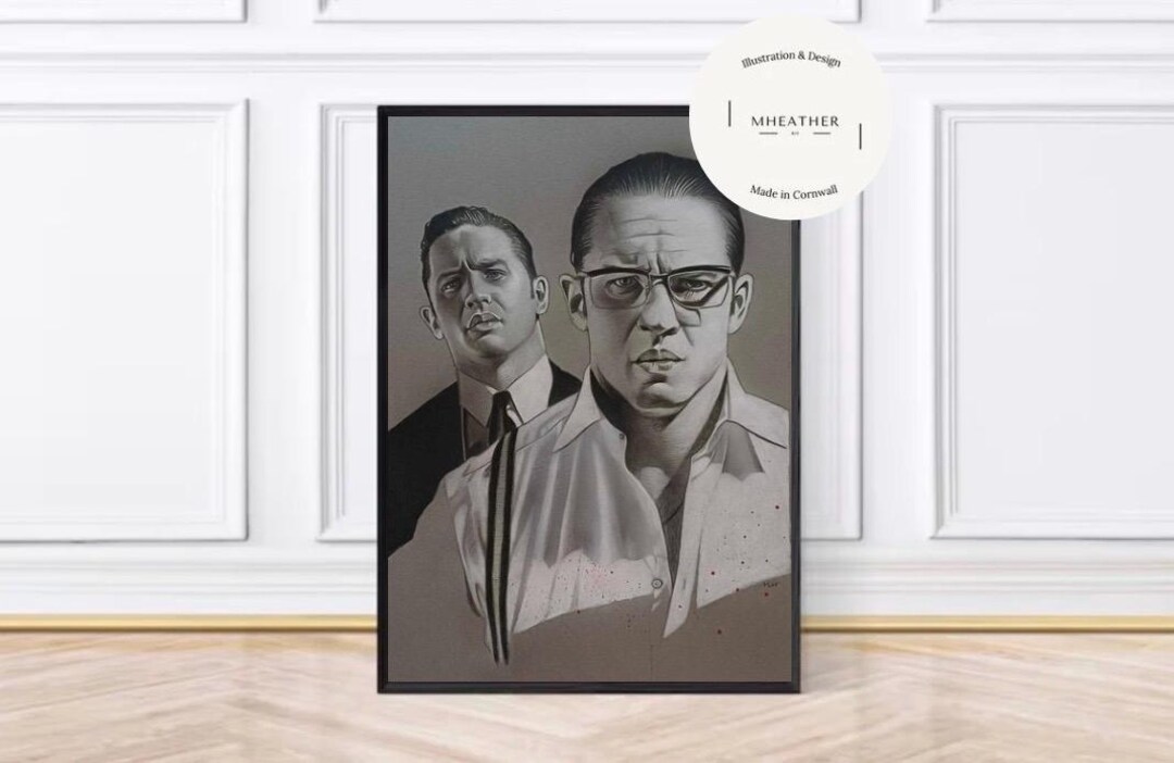 Tom Hardy as the Kray Twins Art Print – Dual Portrait Composition ...