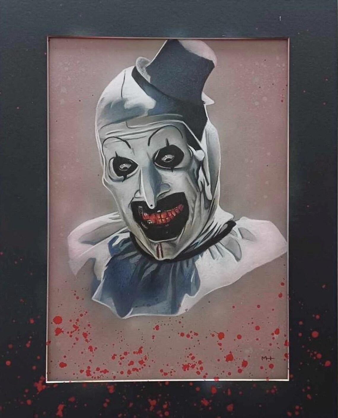 Original Terrifier Art - Hand-painted Acrylic & Pencil Art - Etsy