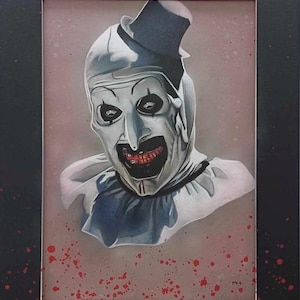 Original Terrifier Art - Hand-painted Acrylic & Pencil Art - Etsy