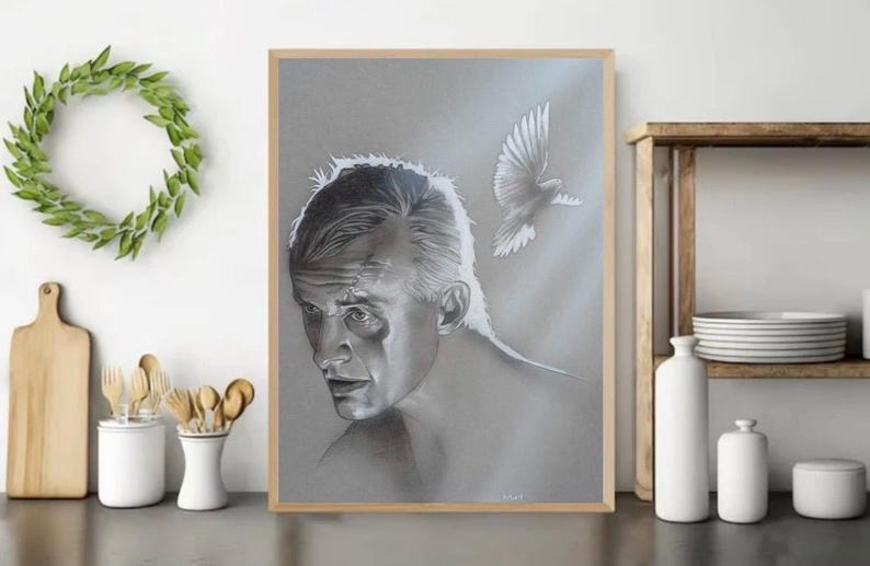 Roy Batty Blade Runner Art Print From Original Artwork – Sci-fi Wall ...