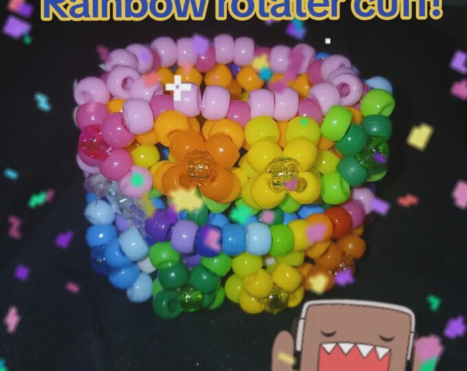 Rainbow Kandi Cuff Mini Rotater - Etsy