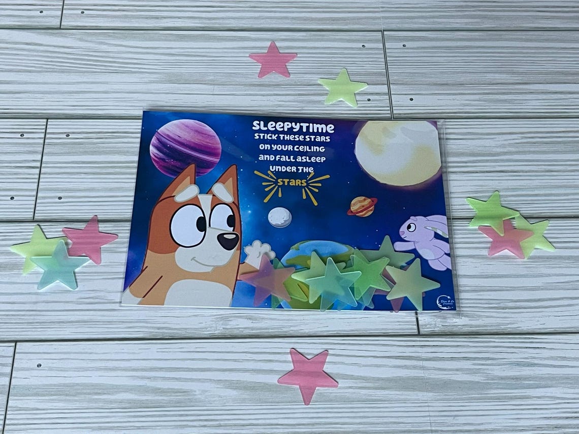 Sleepytime Stars - Bluey Party Favor - Etsy