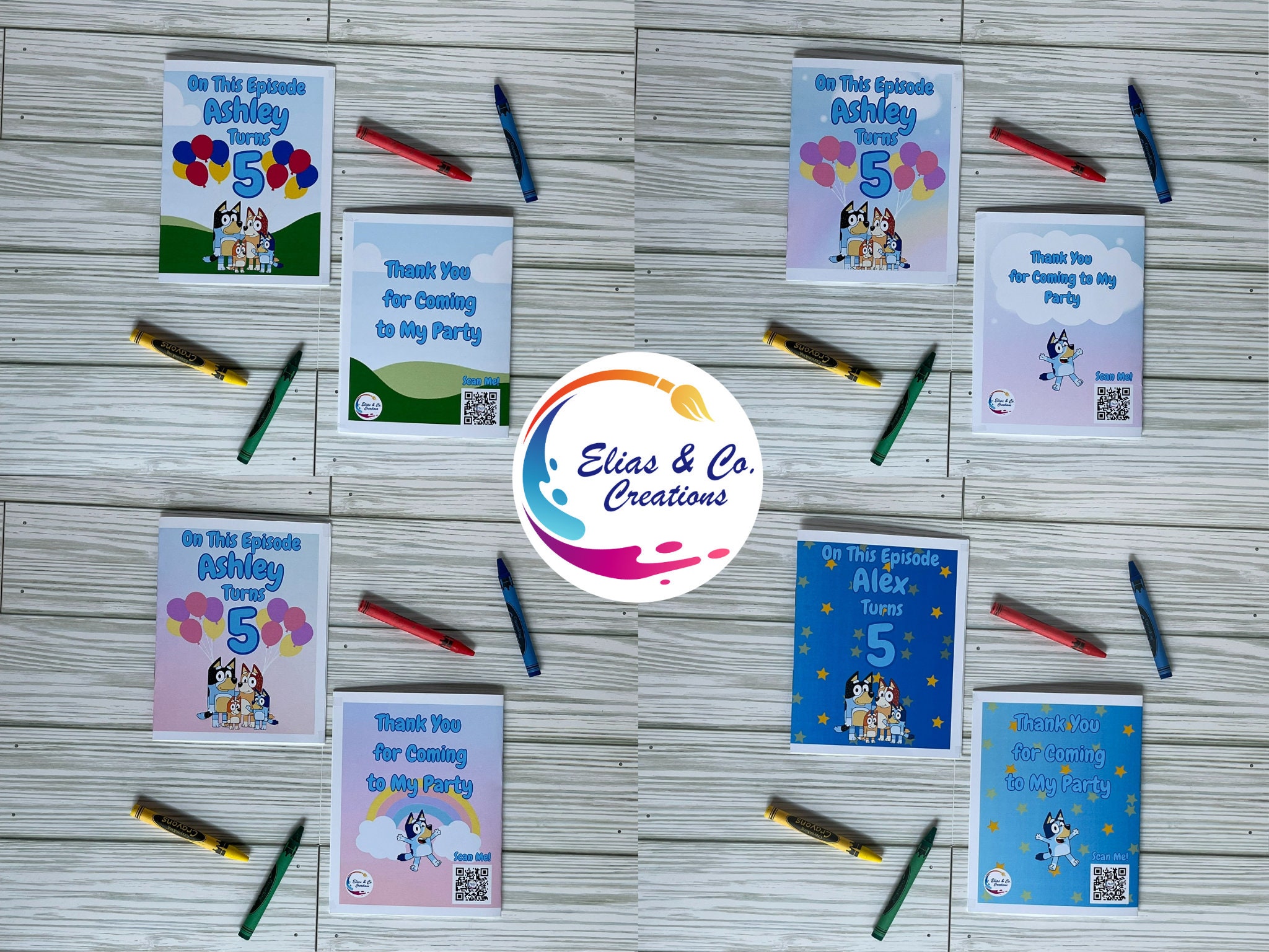 Bluey Personalized Coloring Book – Fun Custom Gift for Kids Birthday ...