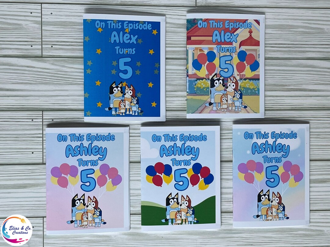 Bluey Personalized Coloring Book – Fun Custom Gift for Kids Birthday ...