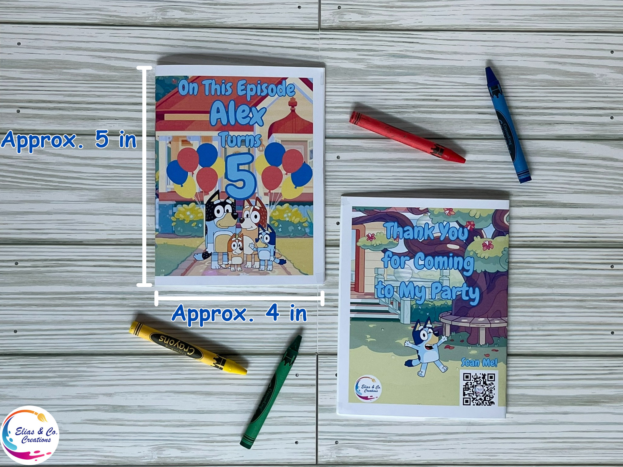 Bluey Personalized Coloring Book – Fun Custom Gift for Kids Birthday ...