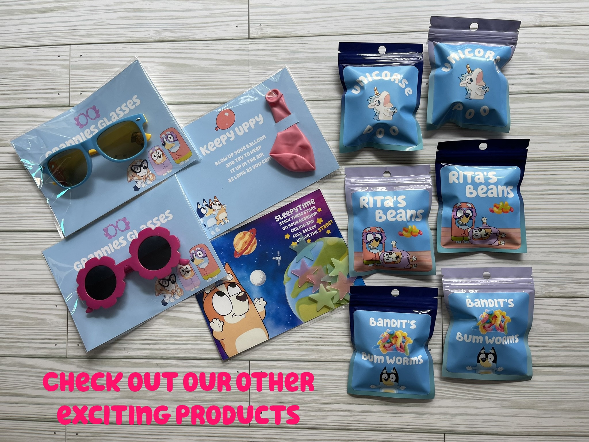 Honey’s Popcorn Treat Bags – Bluey Themed Party Favors - Etsy