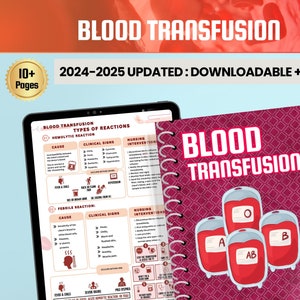 Blood Transfusion Guide | Hematology Nurse Notes | Nursing & Healthcare ...