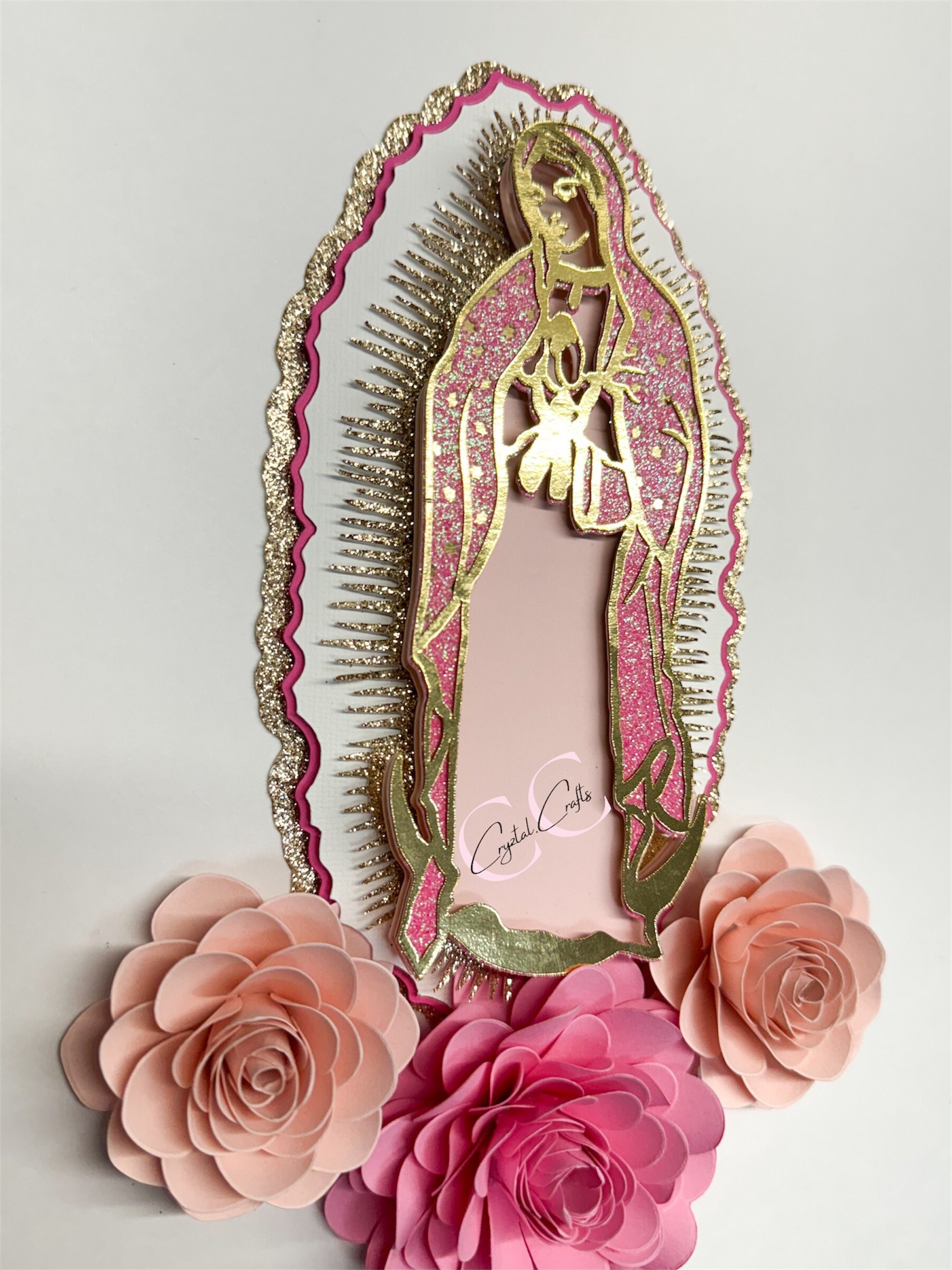 Virgen De Guadalupe Layered Cardstock 3D Cutout - Etsy